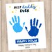 Father's Day Handprint Art Craft PRINTABLE Best Dad - Etsy