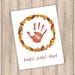 Thanksgiving Handprint Art: "thankful, Grateful, Blessed" | Printable ...