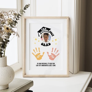 Preschool Graduation Handprint Art Craft, Printable | Last Day of ...