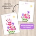 Handprint Art Memory Book, Printable Kids Calendar, 12 Month ...