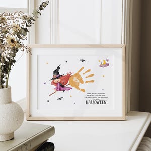 Witch Handprint Craft With Halloween Poem | Toddler, Baby or Preschool ...