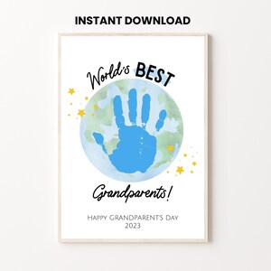 Grandparents Day Handprint Art Bundle Printable (Instant Download) - Etsy