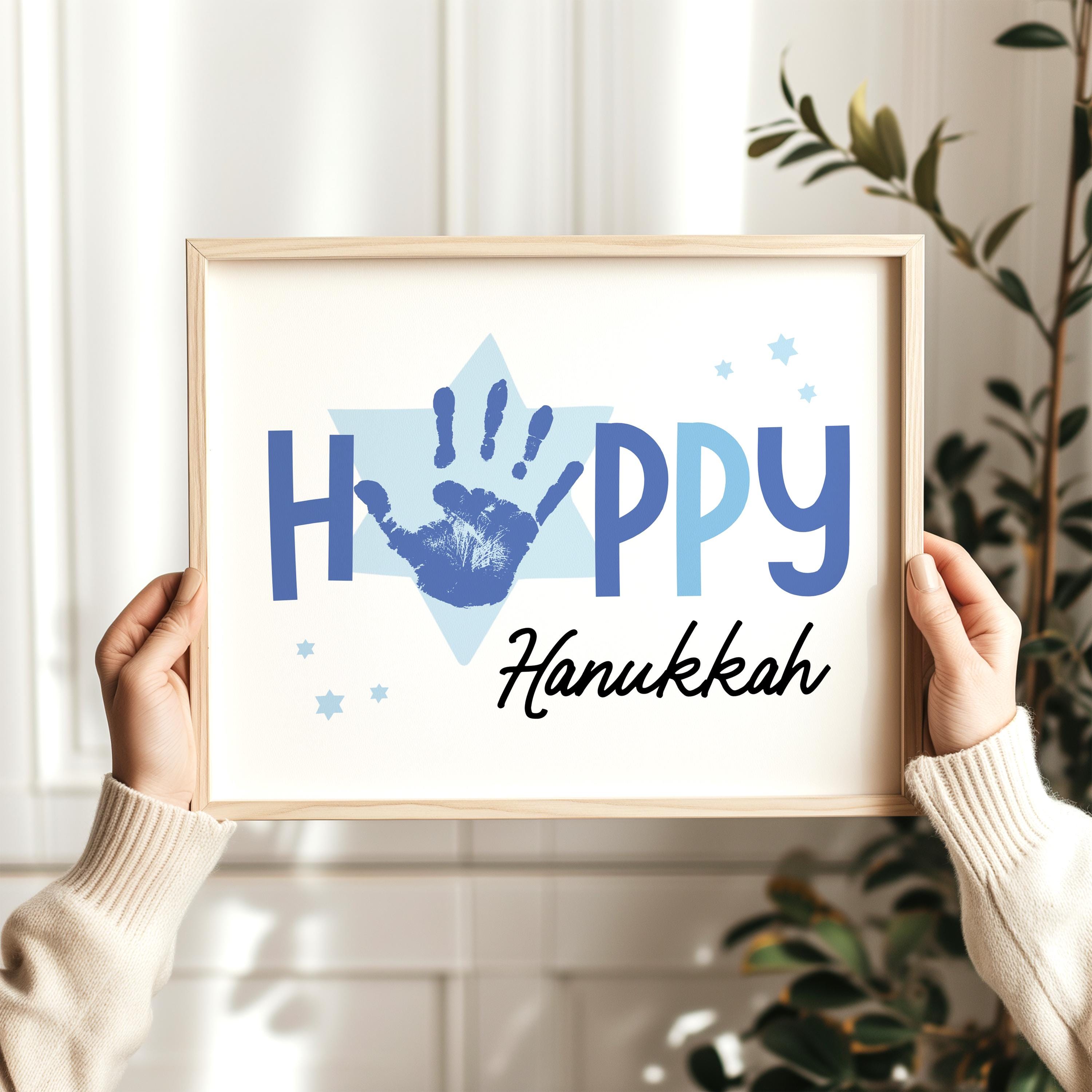 Hanukkah Handprint Craft | Printable Hanukkah Keepsake | Daycare or ...