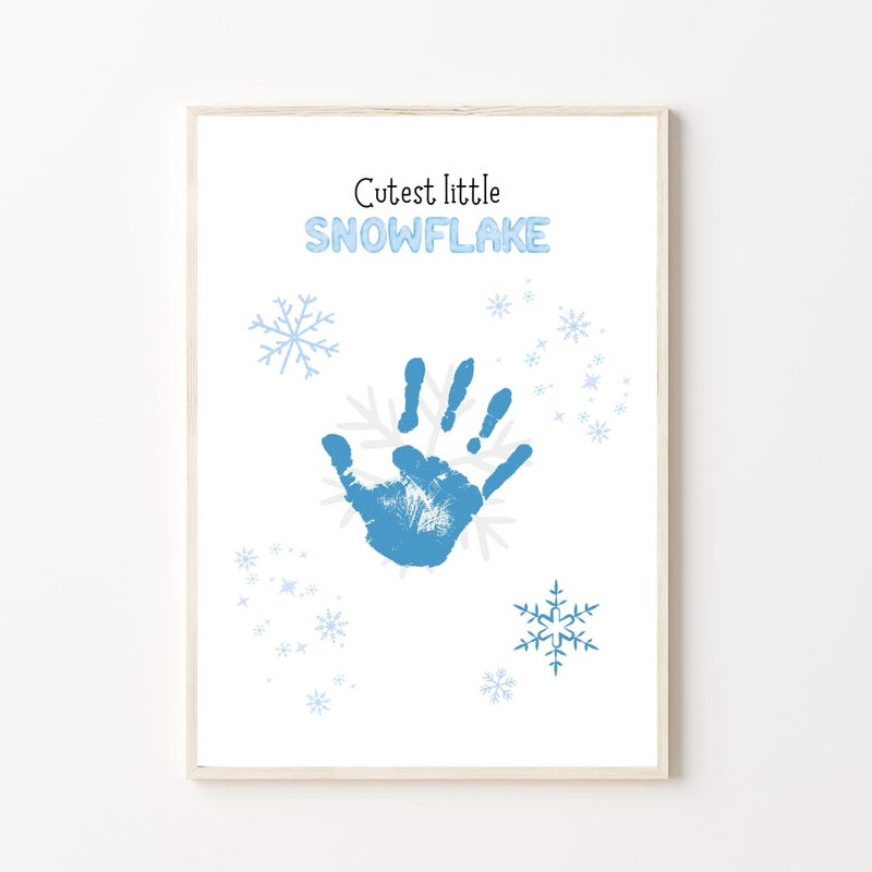Snowflake Handprint - Etsy