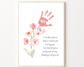 Grandparents Day Handprint Art Craft Gift for Grandparents - Etsy