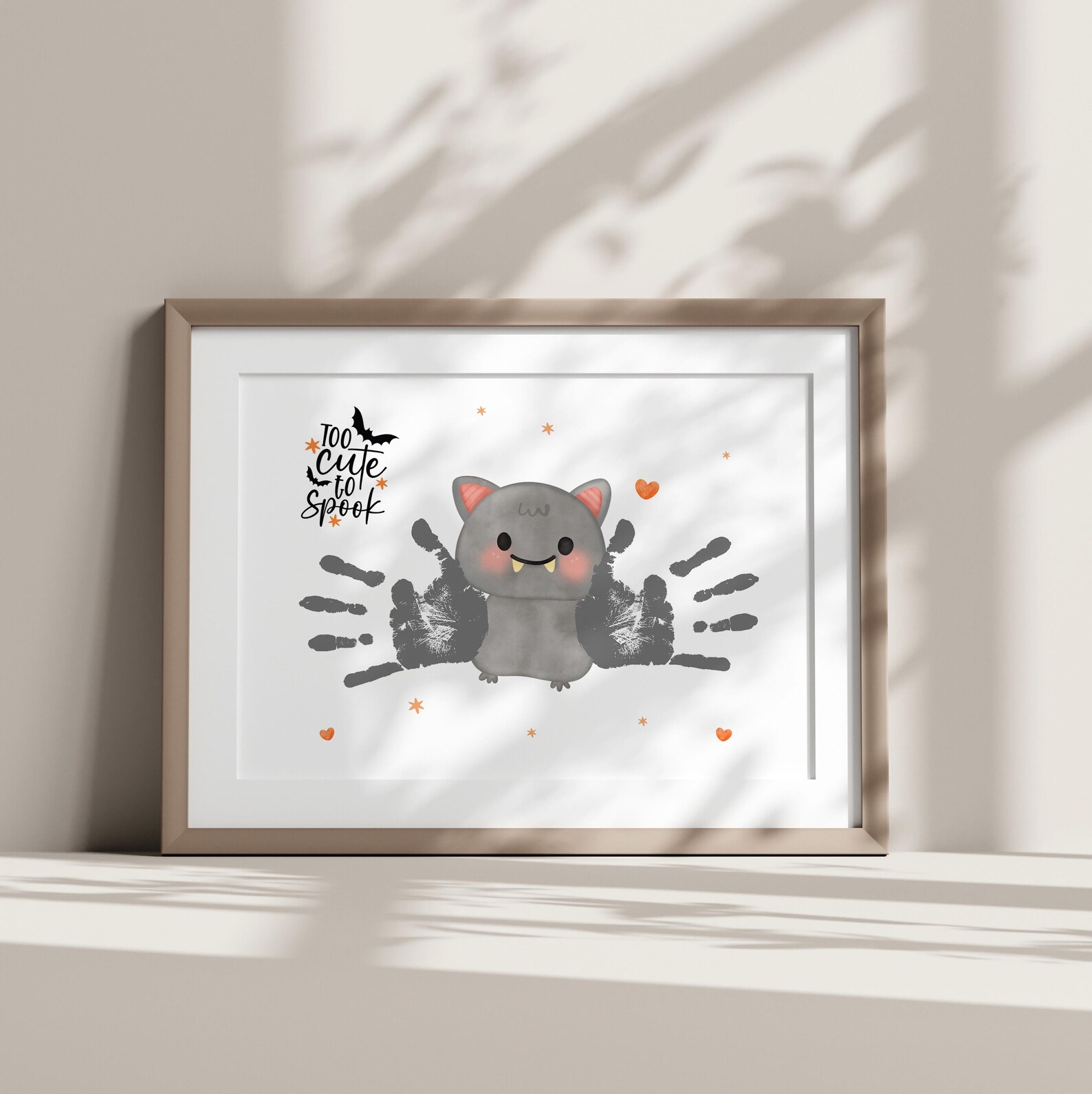 Halloween Bat Handprint Art, Printable Craft | Too Cute to Spook ...