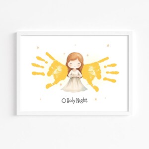 Christmas Nativity Handprint Art Bundle for Kids, Printable | Christian ...
