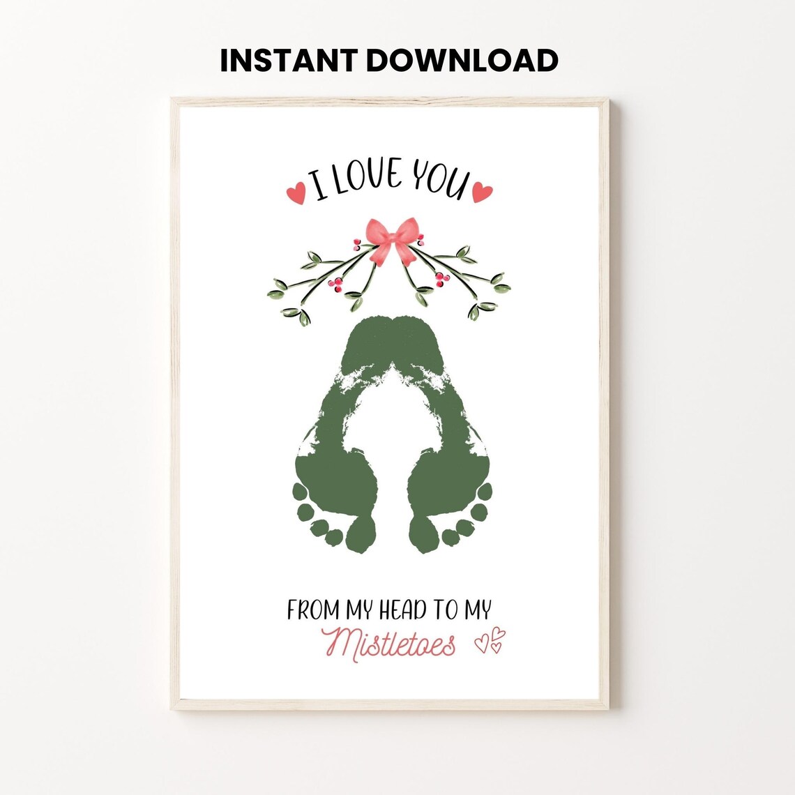 Christmas Handprint Art Bundle, Printable | Xmas Gift for Parents ...