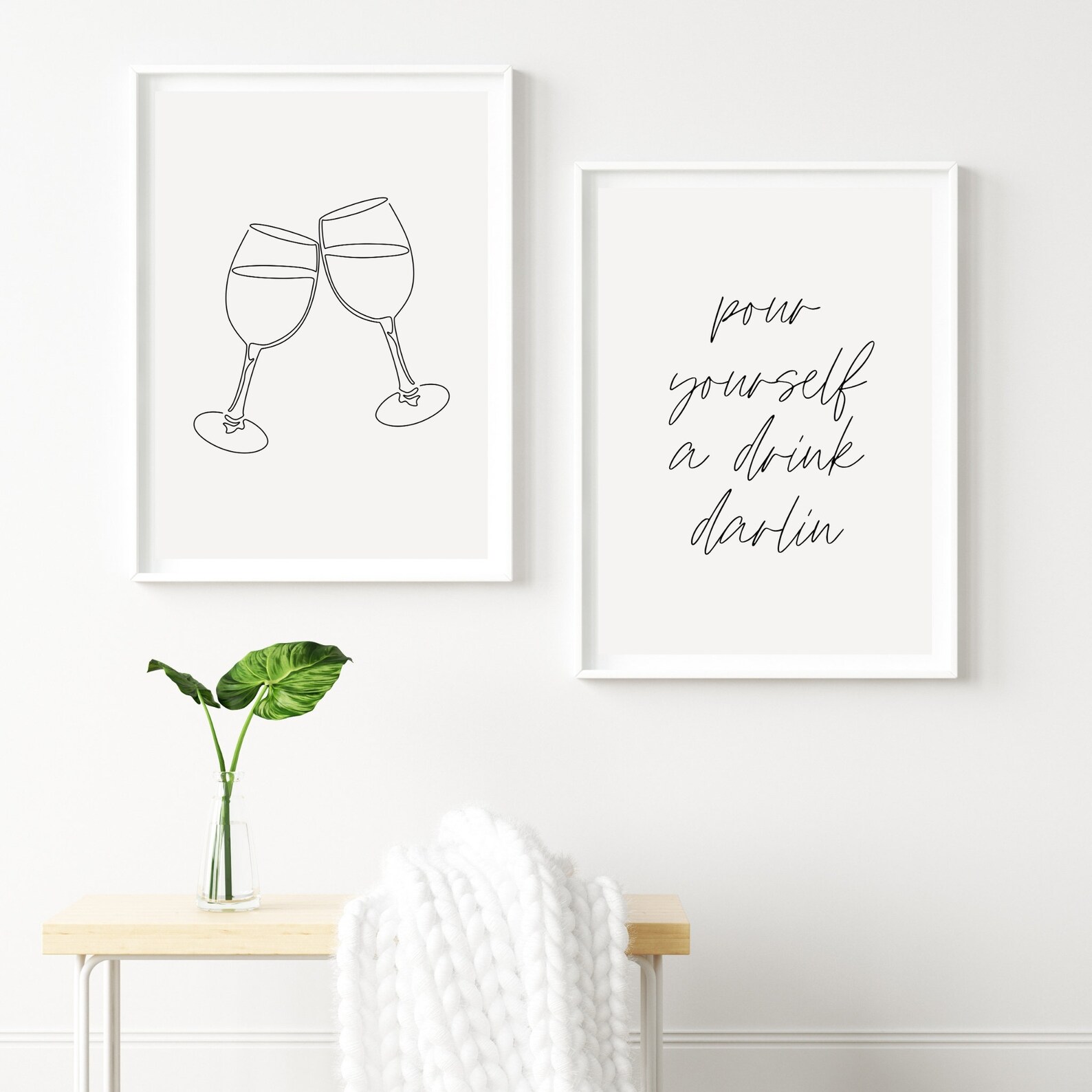 Bar Cart Decor Printable Wall Art Bar Cart Sign Alcohol | Etsy