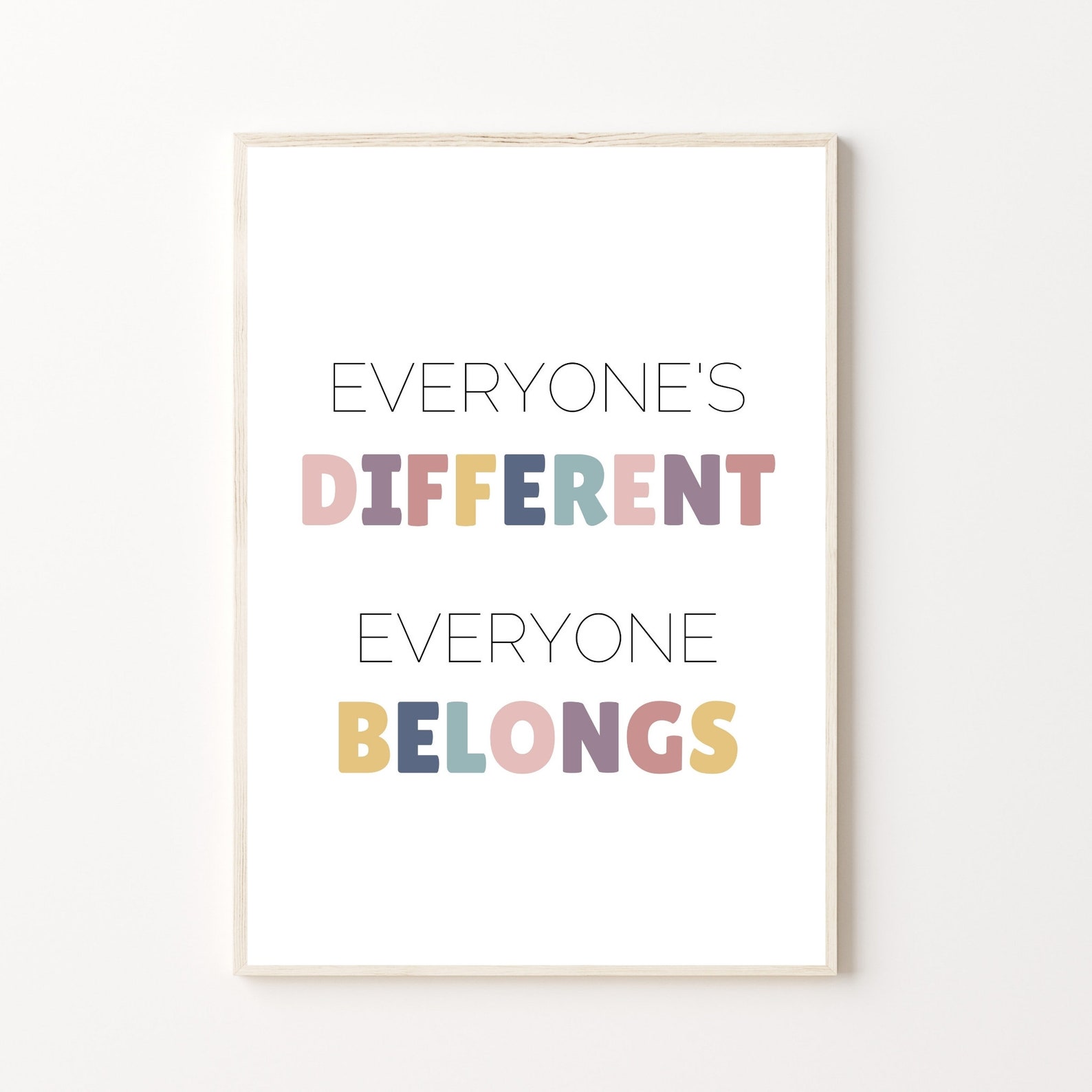 Boho Inclusive Classroom Decor Printable Wall Art Classroom | Etsy