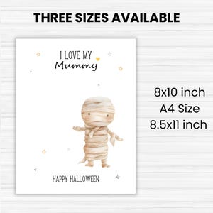 Halloween Handprint Art: "i Love My Mummy" | Printable Craft, Daycare ...