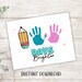 100 Days of School Handprint Craft Art, PRINTABLE 100 Days Activity ...