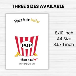 Pop Fathers Day Handprint Art Craft, PRINTABLE | Gift for Pop or Dad ...