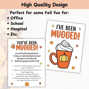 Youve Been Mugged Printable, Office Coworker Game | Fall Team Building ...