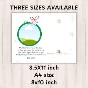 Christmas Handprint Craft Poem Template | Kids Handprint Art With Photo ...