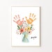 Flower Handprint Craft Art, Printable | Mothers Day, for Mom or Grandma ...