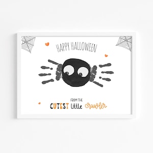 Halloween Handprint & Footprint Craft Bundle for Toddlers, Baby or Kids ...