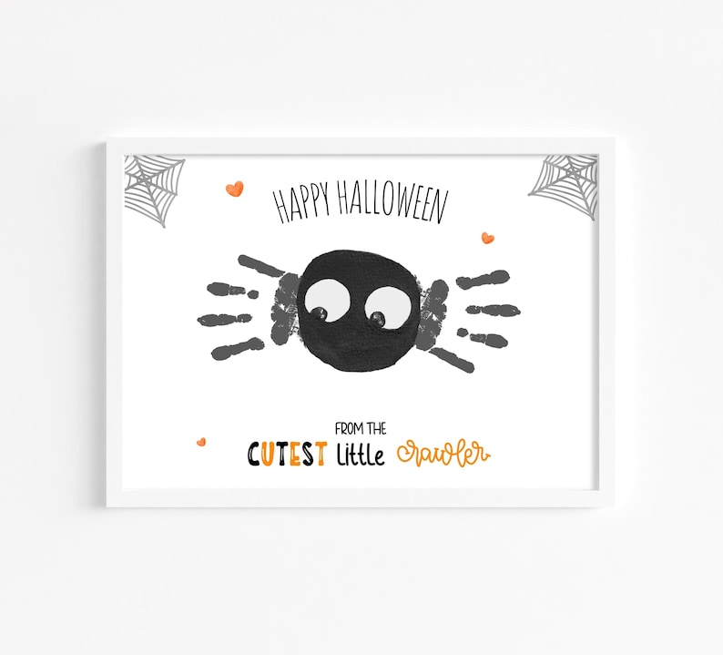 Halloween Handprint & Footprint Craft Bundle for Toddlers, Baby or Kids ...