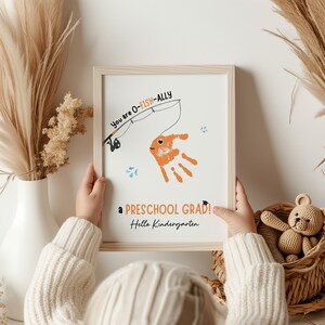 Preschool Graduation Handprint Art Craft, Printable | Last Day of ...