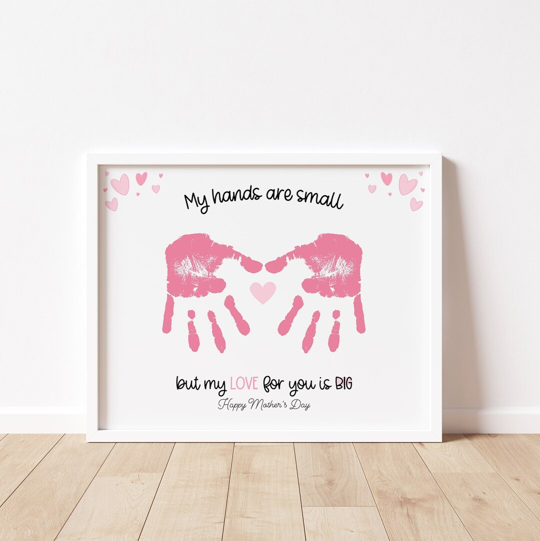 Mother's Day Handprint Art, Printable | Craft for Mom From Baby ...