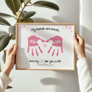 Mother's Day Handprint Art, Printable | Craft for Mom From Baby ...