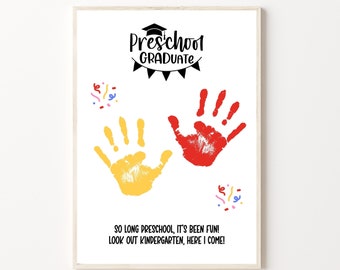Last Day of School / Graduation Handprint Craft - Etsy