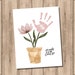 Flower Handprint Craft Art, Mothers Day Activity, for Mom or ...