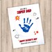 Printable Superhero Handprint Art Craft for Father's Day - Etsy