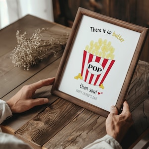 Pop Fathers Day Handprint Art Craft, PRINTABLE | Gift for Pop or Dad ...