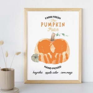 Fall Handprint Craft Bundle, Thanksgiving Printable Autumn Leaves ...