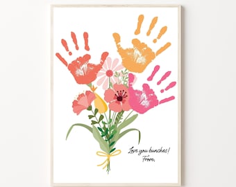 Grandparents Day Gift Handprint Craft for Kids Handprint - Etsy