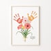Grandparents Day Flower Handprint Art Craft, Printable Gift for Grandma ...