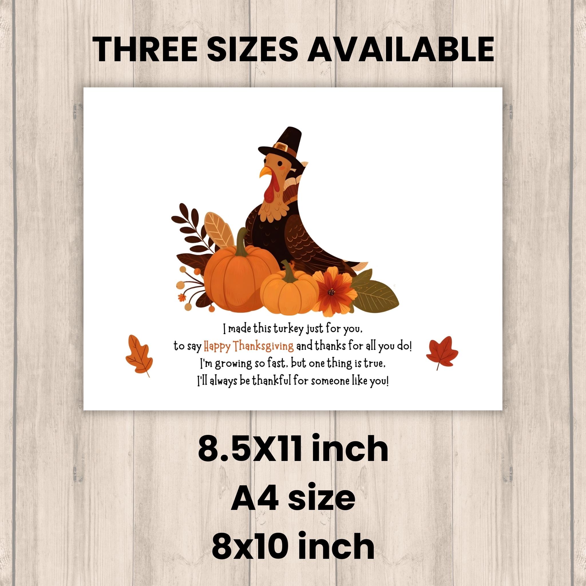 Thanksgiving Turkey Handprint Art Printable | November Handprint Craft ...