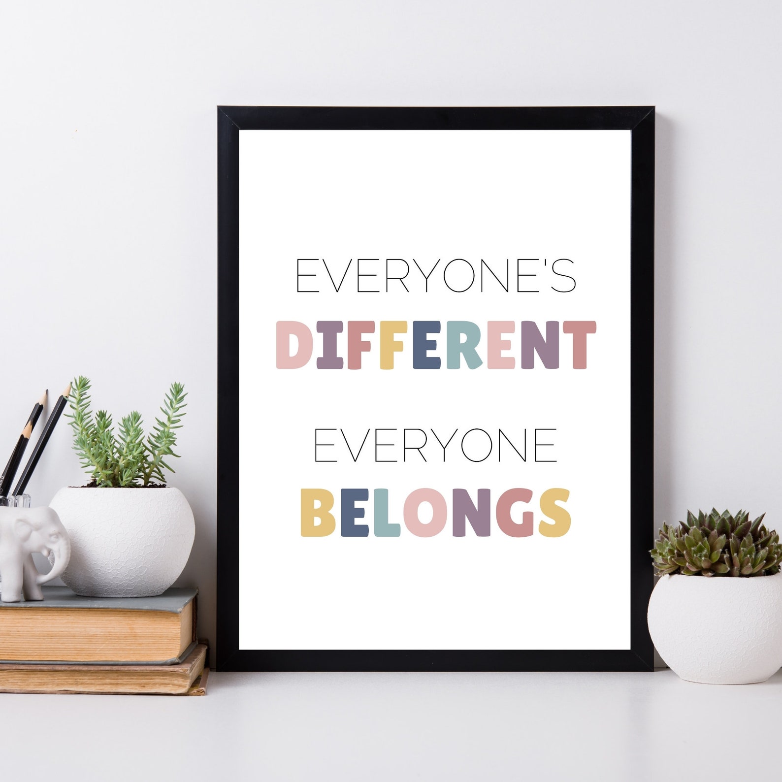 Boho Inclusive Classroom Decor Printable Wall Art Classroom | Etsy