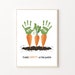 Easter Carrot Handprint Art Craft, Printable | Preschool or Daycare ...