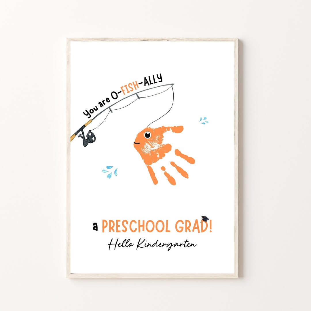 Preschool Graduation Handprint Art Craft, Printable | Last Day of ...