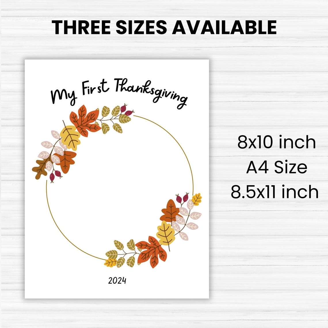 Baby's My 1st First Thanksgiving Footprint Craft, Printable | Baby ...
