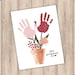 Grandparents Day Handprint Art Craft, Printable Gift for Grandma or ...