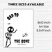 Printable Bad to the Bone Halloween Handprint Art Craft | Skeleton ...
