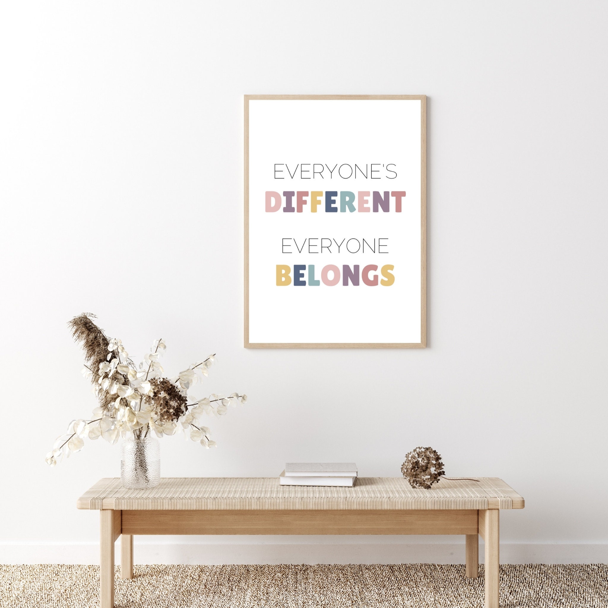 Boho Inclusive Classroom Decor Printable Wall Art Classroom | Etsy