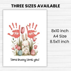 Easter Handprint Art Craft, Printable | Spring Craft | Kids Baby ...