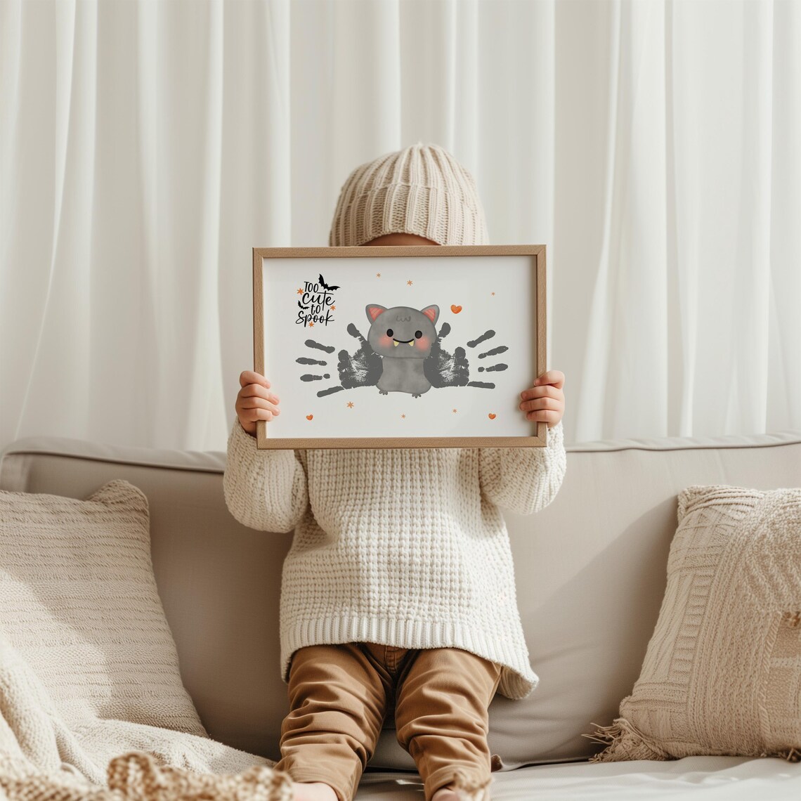 Halloween Bat Handprint Art, Printable Craft | Too Cute to Spook ...