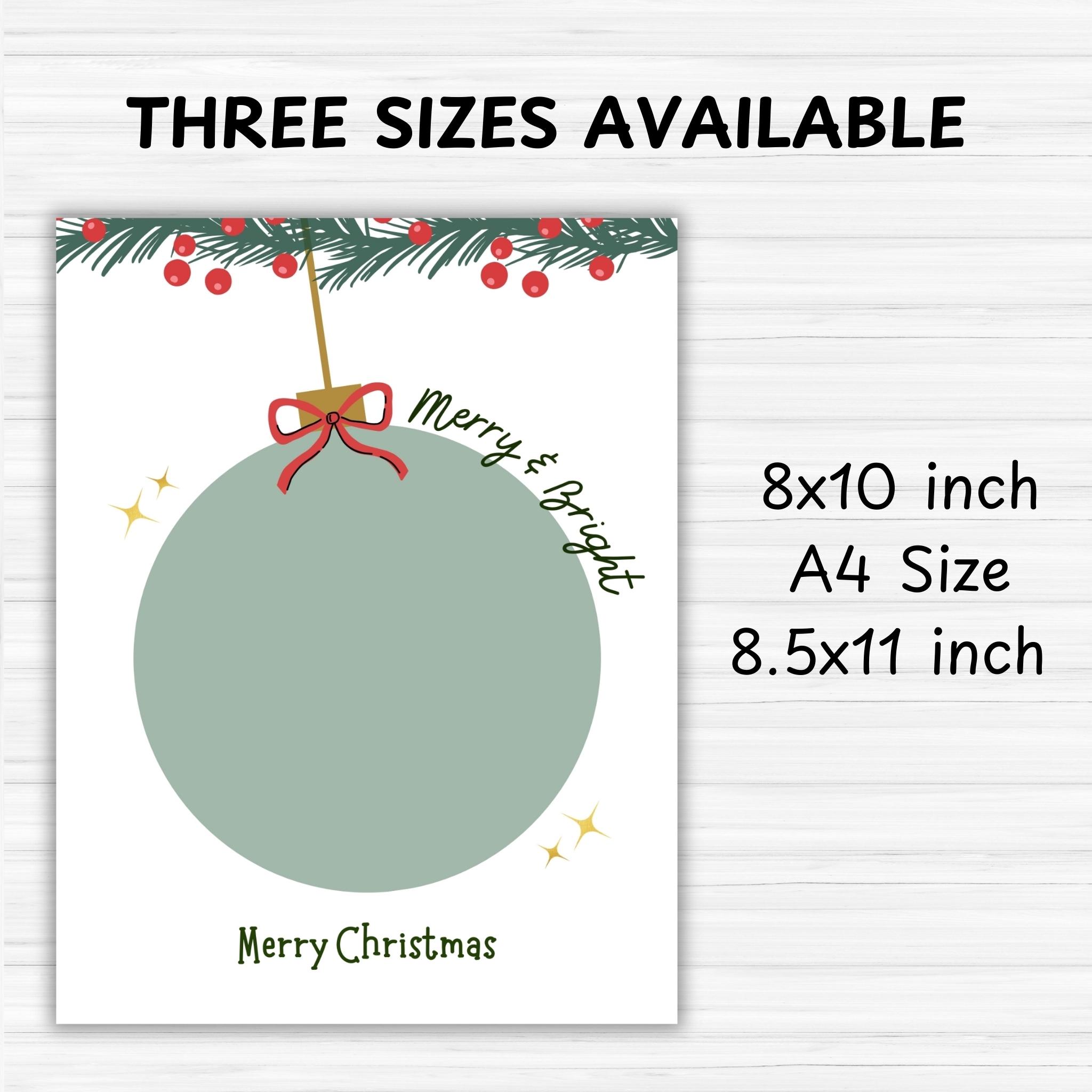 Christmas Ornament Handprint Art, Printable | Xmas Gift for Parents ...