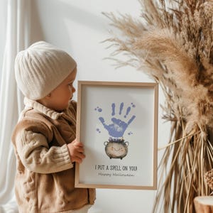 Halloween Handprint Art Bundle Printable | 5 Cute Kids Crafts ...