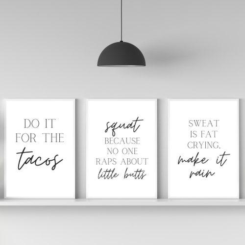 Funny Gym Sign Printable Wall Art Gym Wall Art Home Gym - Etsy