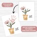 Flower Handprint Craft Art, Mothers Day Activity, for Mom or ...