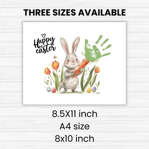 Easter Handprint Art Craft, Printable | Spring Craft | Kids Baby ...