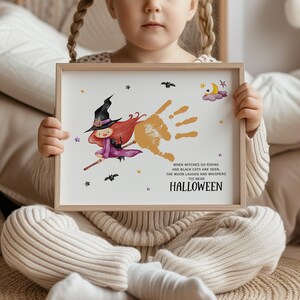 Witch Handprint Craft With Halloween Poem | Toddler, Baby or Preschool ...