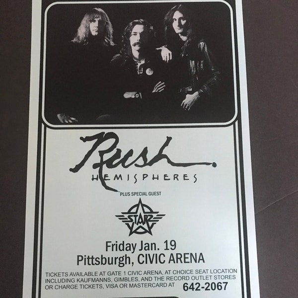 Rush Concert Poster Print - Etsy