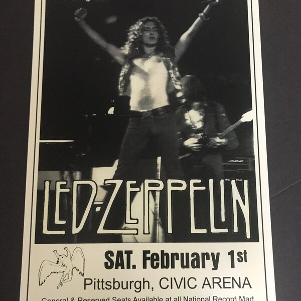 Led Zeppelin Concert Poster - Etsy